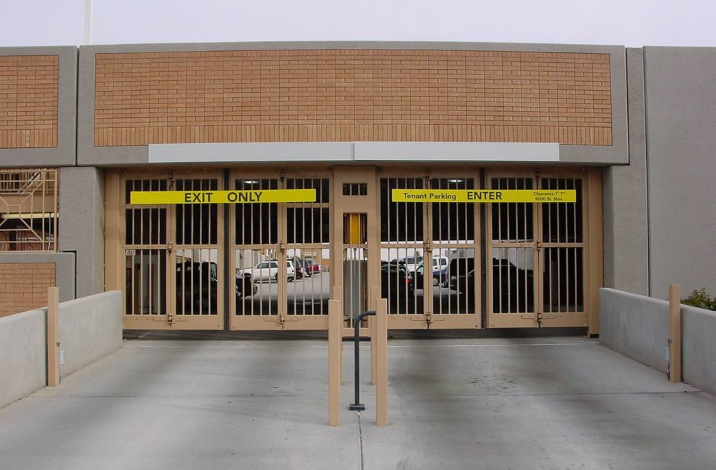 Four Fold Model 45 Mesa Police Parking Garage AZ (1) - Electric Power Door