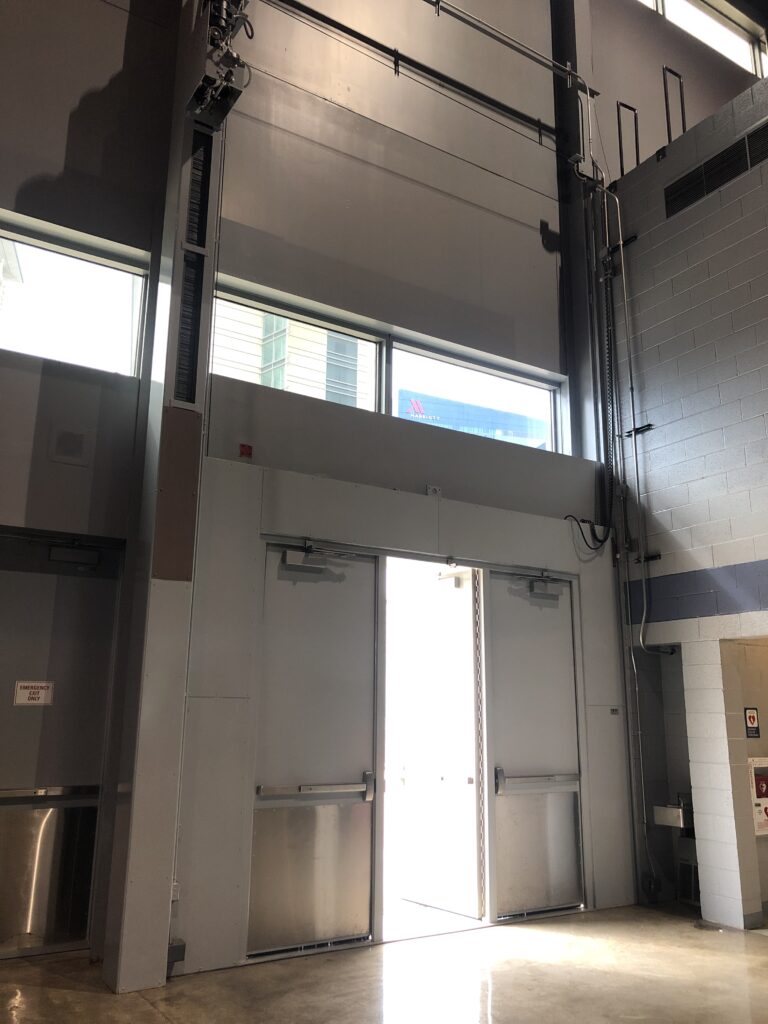 Chicago Convention Center Vertical Lift Door Interior - Electric Power Door