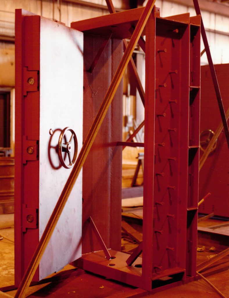 Single Swing Blast Door High Range - Electric Power Door